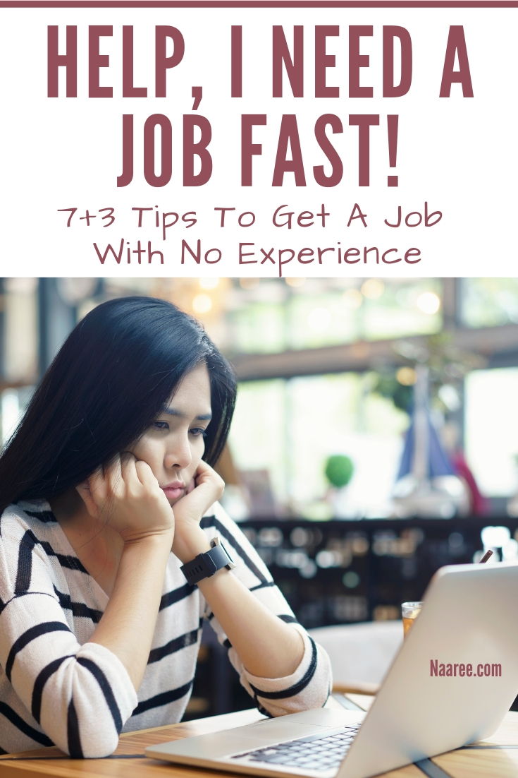 Help, I Need A Job Fast: How To Find A New Job Fast (With Little Or No ...